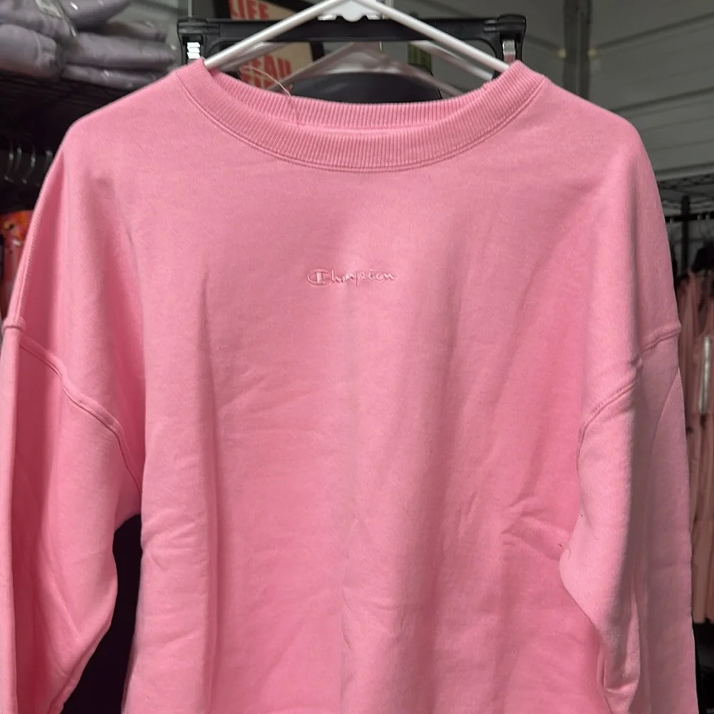 Sweaters | Nwt Champion Marzipamn Pin Power Blend Crew | Poshmark